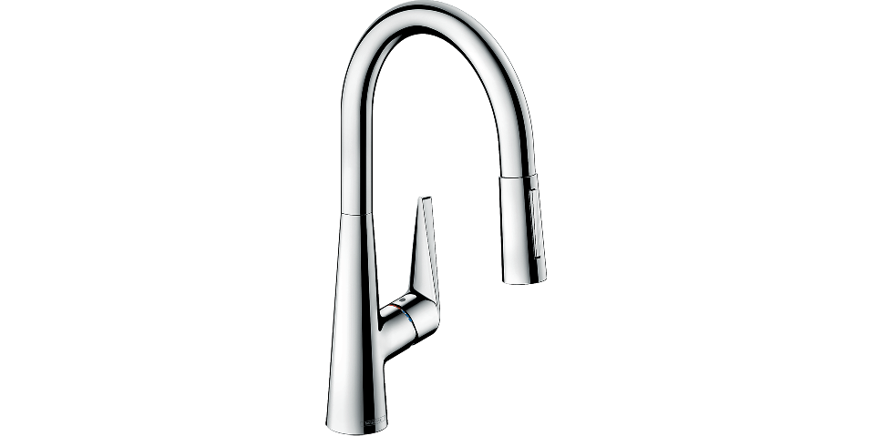 M5116-H200 Single lever kitchen mixer 200 with pull-out spray - הנס גרואה