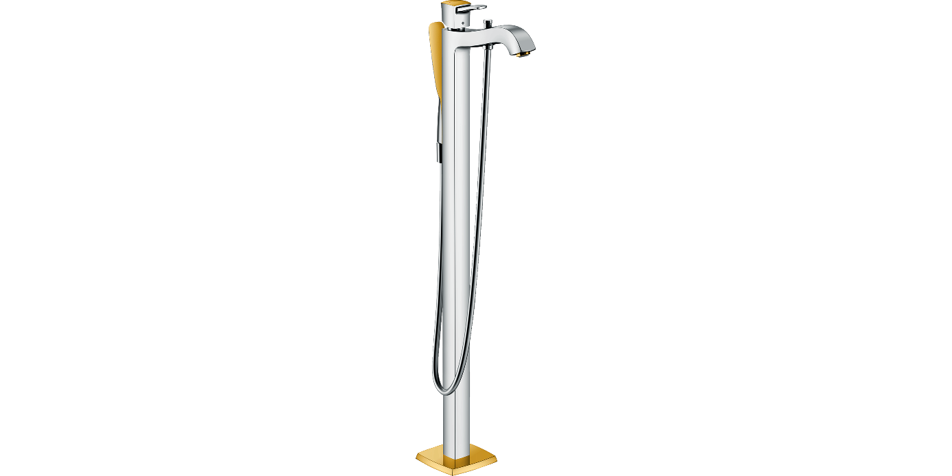 HG bath mixer Metropol Classic f-set free standing model chrome/gold ...